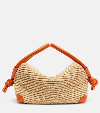 Bottega Veneta Sac Loop en raphia et cuir