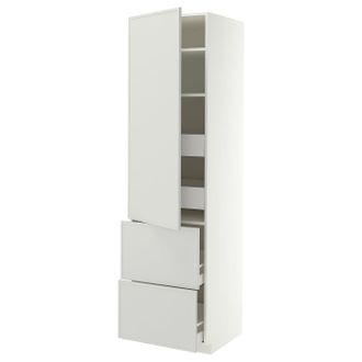 IKEA METOD / MAXIMERA Hochschr. B&ouml;d/4 Schubl./T&uuml;r/2 Fro