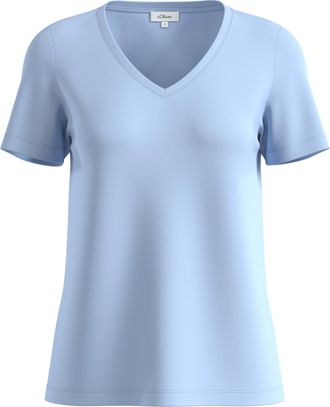 s.Oliver T-Shirt mit V-Ausschnitt