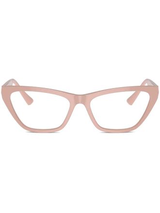 Jimmy Choo Eyewear lunettes de vue &agrave; monture papillon - Rose