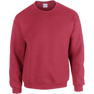 Gildan Herren Asymmetrischer Sweatshirt Gr. M, Rot (Antique Cherry Red Antique Cherry Red)