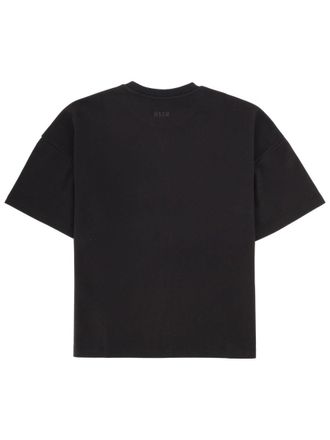 Msgm Cotton T-Shirt - Black