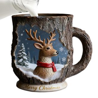 Generic Holiday Drinkware Cup - Weihnachtstasse Im Kofferraum-Design, Trinkgeschirr Mit Komfort-Grip, Stabiles Langlebiges Material Mit Spritzwassergesch&uuml;tzte