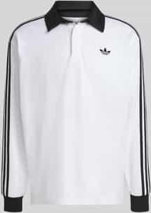 adidas Originals Regular Fit Rugbyshirt aus reiner Baumwolle mit Logo-Stitching
