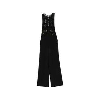Elisabetta Franchi Femme, Combinaisons et Ensembles, Noir, Taille: 42 FR Jumpsuits