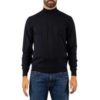 FILIPPO DE LAURENTIIS Lupetto Royal Merino - Homme - Pulls - Bleu - Taille: L