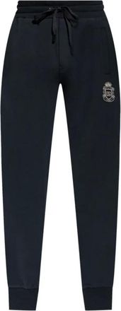Dolce & Gabbana Homme, Pantalons, Noir, Taille: XL Jogging Cotton Pantalons