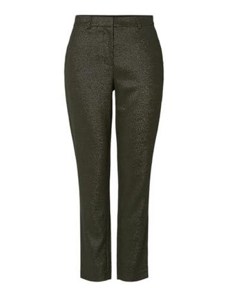 Pieces Pcbosella MW Ankle Pantalon &agrave; Paillettes Noos, Noir, M / 30L