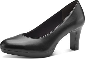 Tamaris Damen Klassische Pumps, Frauen Absatzschuhe,TOUCHit-Fußbett,Businessschuhe,Office,elegant,Absatzschuhe,high Heels,Heels,Black,39 EU