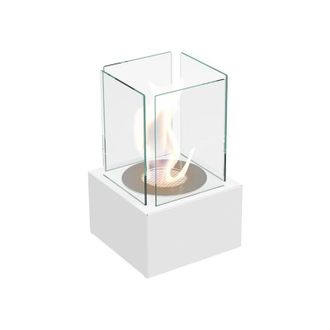 Kratki Bio-Ethanolkamin Kamin Dekorativ Tischkamin Tango 1 weiss