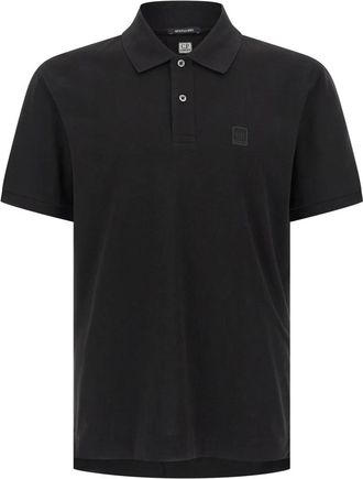 C.P. Company C.p. Company, Homme, Tops, Noir, Taille: XL Polo Metropolis Series
