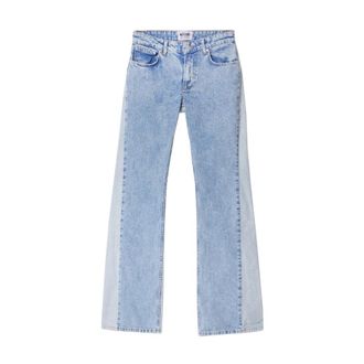 Moschino Niedrig sitzende Schlaghose in Blau - - Jeans - Damen - Blau - W30
