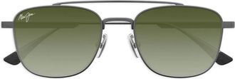 Maui Jim lunettes de soleil à monture rectangulaire - Noir