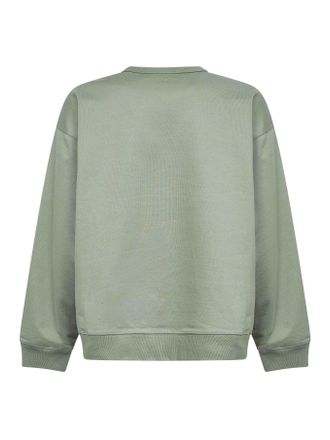 Dries Van Noten Mens Sweatshirt Sage Green Cotton Sweatshirts Sweater