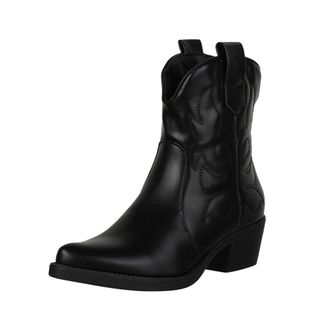 Elara Damen Stiefeletten Cowboy Boots Chunkyrayan 301-A31PU Black-41