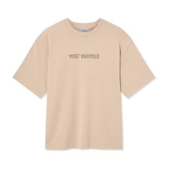 Axel Arigato Distort T-Shirt - - Tops - Herren - Beige - XL