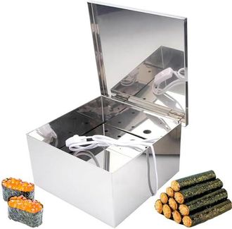 Generic Bo&icirc;te de S&eacute;chage dAlgues avec Lampe Chauffante R&eacute;glable - Chambre en Acier Inoxydable Alimentaire, Pieds en Silicone et Contr&ocirc;le de Temp&eacute;rature Progre