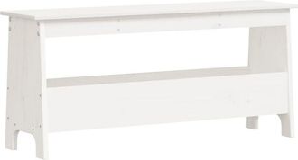 vidaXL Flurbank Wei&szlig; 100x28x45 cm Massivholz Kiefer Vidaxl