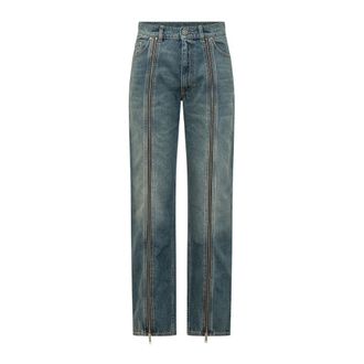 Stella McCartney Jean Droit Fermeture &Eacute;clair - Femme - Jeans - Bleu - Taille: W26
