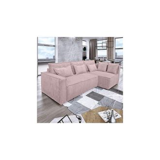 M&S Collection M&s - Canapé dangle à droite convertible 232 cm velours côtelé vieux rose