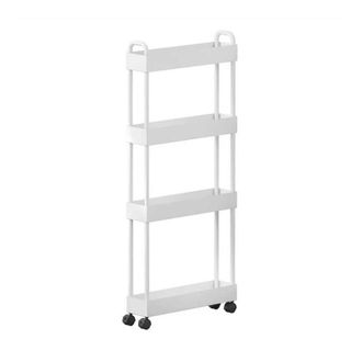 Generic Rollbarer Schlanker Aufbewahrungswagen, Rollwagen for Badezimmer-Organizer, L&uuml;cken-Aufbewahrungsregal Mit R&auml;dern, for Schmale Orte Im Badezimmer(4 tie