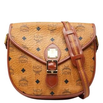 MCM Pre-owned Visetos Schultertasche - - Pre-owned - Damen - Braun - ONE SIZE