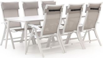 Bellagio la vita attrattiva Bellagio Lugo/Sora 220 cm Gartenm&ouml;bel-Set 7-teilig verstellbar