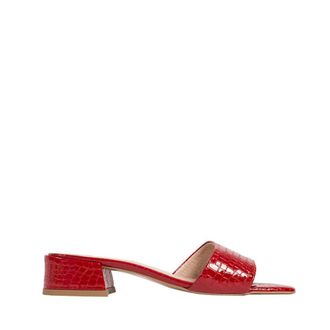 L37 Femme, Chaussures, Rouge, Taille: 37 EU Mule &agrave; talon