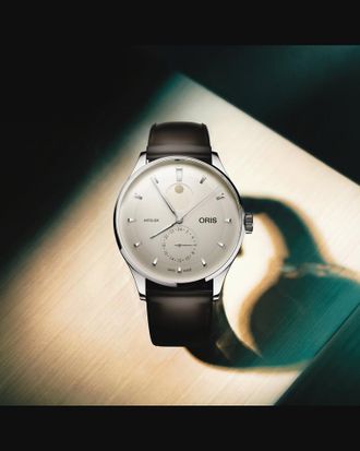 Oris Artelier Complication 39.50 mm Lederband Wei&szlig; Herrenuhr 01 782 7811 4051-07 6 20 17FC