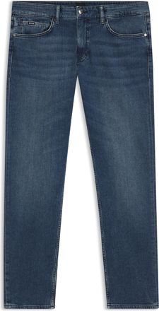 BOSS Herren H-Delaware Delaware Slim-Fit Jeans aus bequemem blauem Stretch-Denim Dunkelblau 35/34