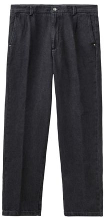Benetton Herren Hose 43ezuf00x Jeans, Schwarz Denim 800, 46