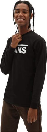 Vans Herren Shirt Classic Long Sleeve, Black/White, S, VK6HY28