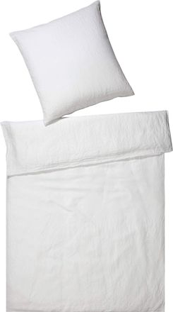 Elegante Halbleinen Bettwäsche Breezee Weiss