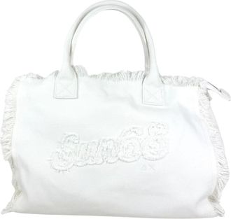 Sun 68 Femme, Sacs, Blanc, Taille: ONE Size Cali Large Bag Franges