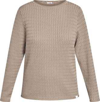 Lind Femme, Pulls, Gris, Taille: 40 FR Tricot &agrave; col rond