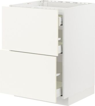 IKEA METOD / MAXIMERA Unterschr.f Kochf/2 Fronten/3 Sch