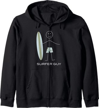 Whyitsme Design Lustiger Herren Surfer Guy, Boy Surfer Kapuzenjacke
