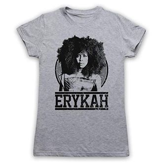 The Guns Of Brixton Erykah Badu Tribute T-Shirt des Femmes, Gris, XL