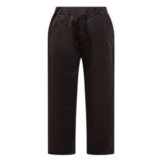 A Paper Kid Stoffhose mit Falten und Gummizugbund - - Trousers - Damen - Braun - 6XL