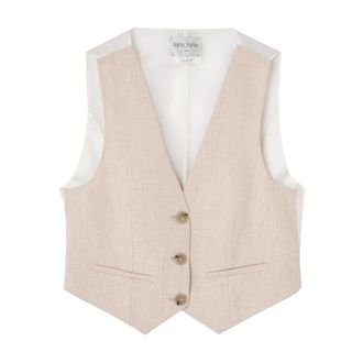 Forte_Forte Rosa Leinenjacken - - Suits - Damen - Rosa - M