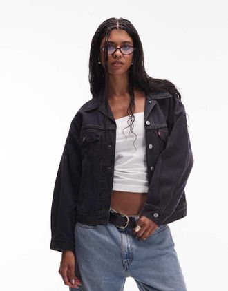 Levi's Veste camionneur en jean style ann&eacute;es 1990 - Noir d&eacute;lav&eacute;
