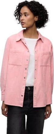 Street One 3412409 Chemise en Velours c&ocirc;tel&eacute;, Rose poudr&eacute;, 46 Femmes