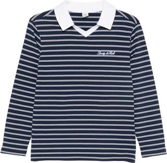 Sporty & Rich Striped-pattern Long-sleeve T-shirt