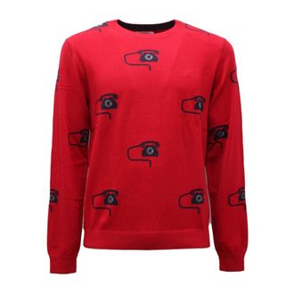 Sun 68 K41115 Pullover - - Knitwear - Herren - Rot - L