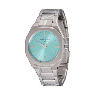 Pierre Cardin Femme, Accessoires, Gris, Taille: ONE Size Montre habill&eacute;e en acier inoxydable avec affichage de la date