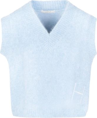 H&eacute;st H&eacute;st, Femme, Pulls, Bleu, Taille: 36 FR Pull ras du cou Fam