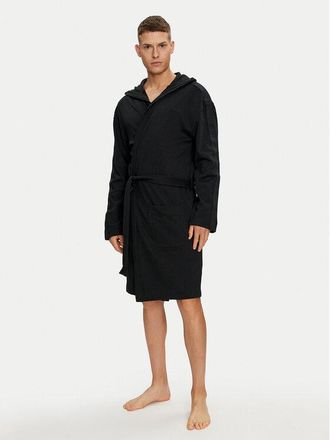 HUGO BOSS Hugo Bademantel Tonal Logo 50520491 Schwarz