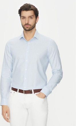 Michael Kors Hemd MK0DS01408 Himmelblau Slim Fit