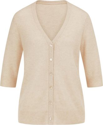 Peter Hahn Strickjacke V-Ausschnitt Peter Hahn beige