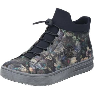 Rieker Sneaker High mit Blumenmuster - - Shoes - Damen - Schwarzk - 41 EU